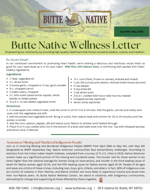 Native News | Butte Native Wellness Center | Culture is Medicine